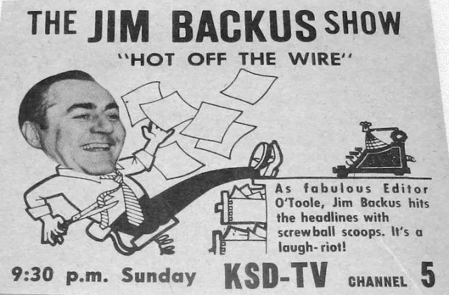 The Jim Backus Show: It Was Hot Off the Wire | thewritelife61